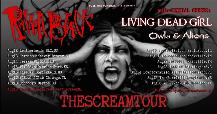 RAVEN BLACK Announces THE SCREAM TOUR Summer 2023 Dates with Special ...