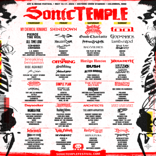 Full Lineup Revealed! Sonic Temple 2026: Tool, My Chemical Romance, Shinedown, and Bring Me The ...